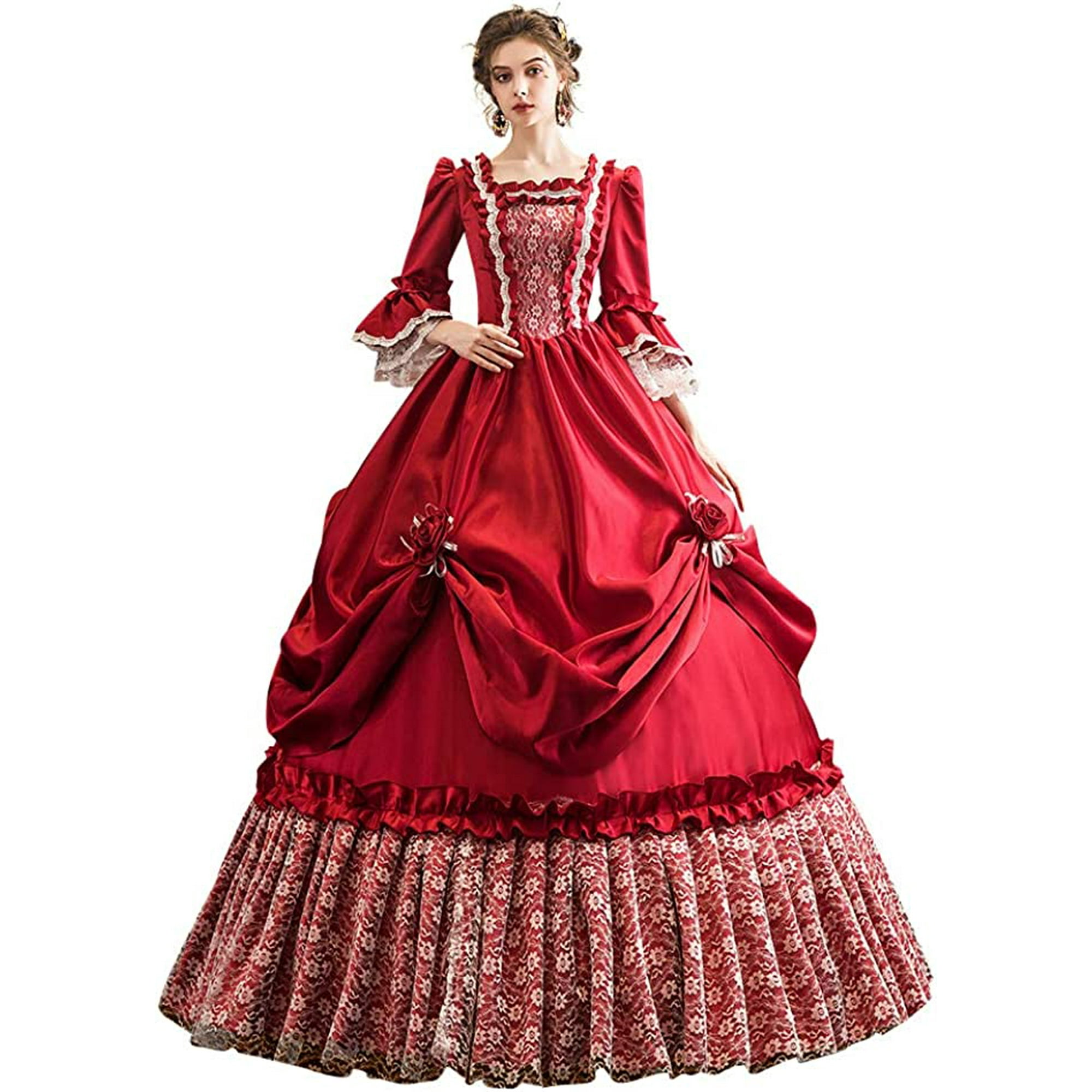 Red Victorian Ball Gowns