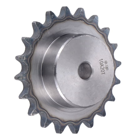 Uxcell 20 Teeth Sprocket Single Strand 5/8" Pitch, 14mm Bore Carbon ...