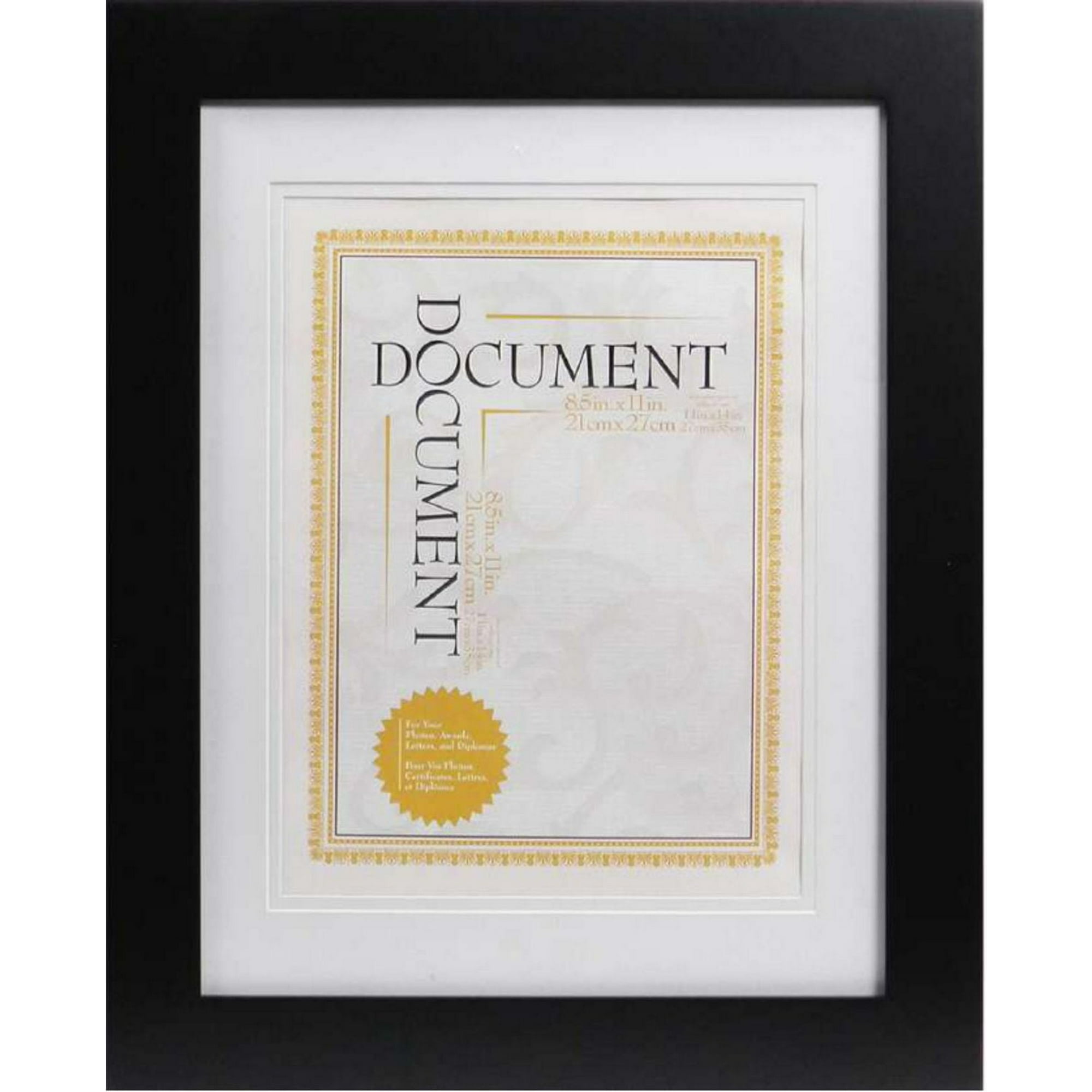 Click here for Hometrends Museum 11x14in Certificate Frame Black... prices