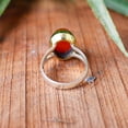 ELANZAA JEWELS- Carnelian Gemstone Ring Oval Cut Vibrant Orange Healing ...