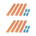 Hot Wheels Track Builder - Straight Course, 2 Pack, 8 Ft Total Length ...