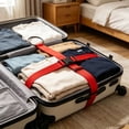 Adjustable Luggage Strap Elastic Suitcase Add A Bag Holder Blue Handle ...
