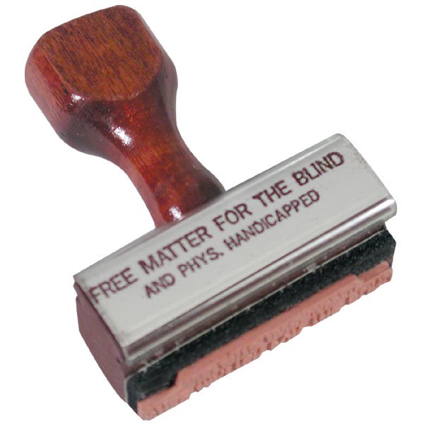 Free Matter for the Blind -Rubber Stamp - Walmart.com - Walmart.com