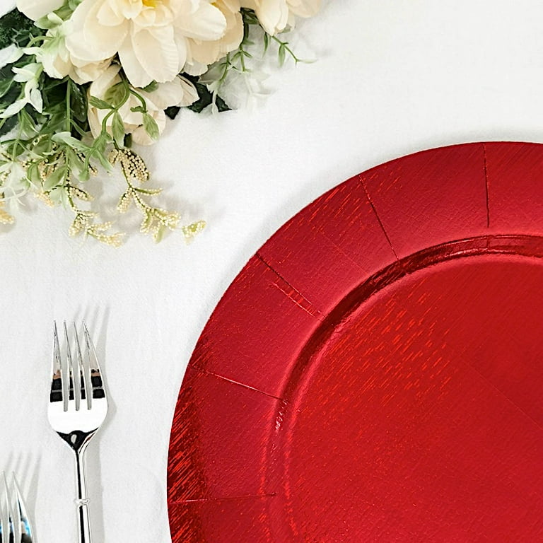 Red Charger Plates