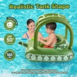 livhil Kids Swimming Pool Float, Tank Inflatable Floaty with Canopy and ...
