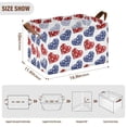 1PCS Fabric Storage Baskets with Iron Frame Foldable Storage Bins with ...