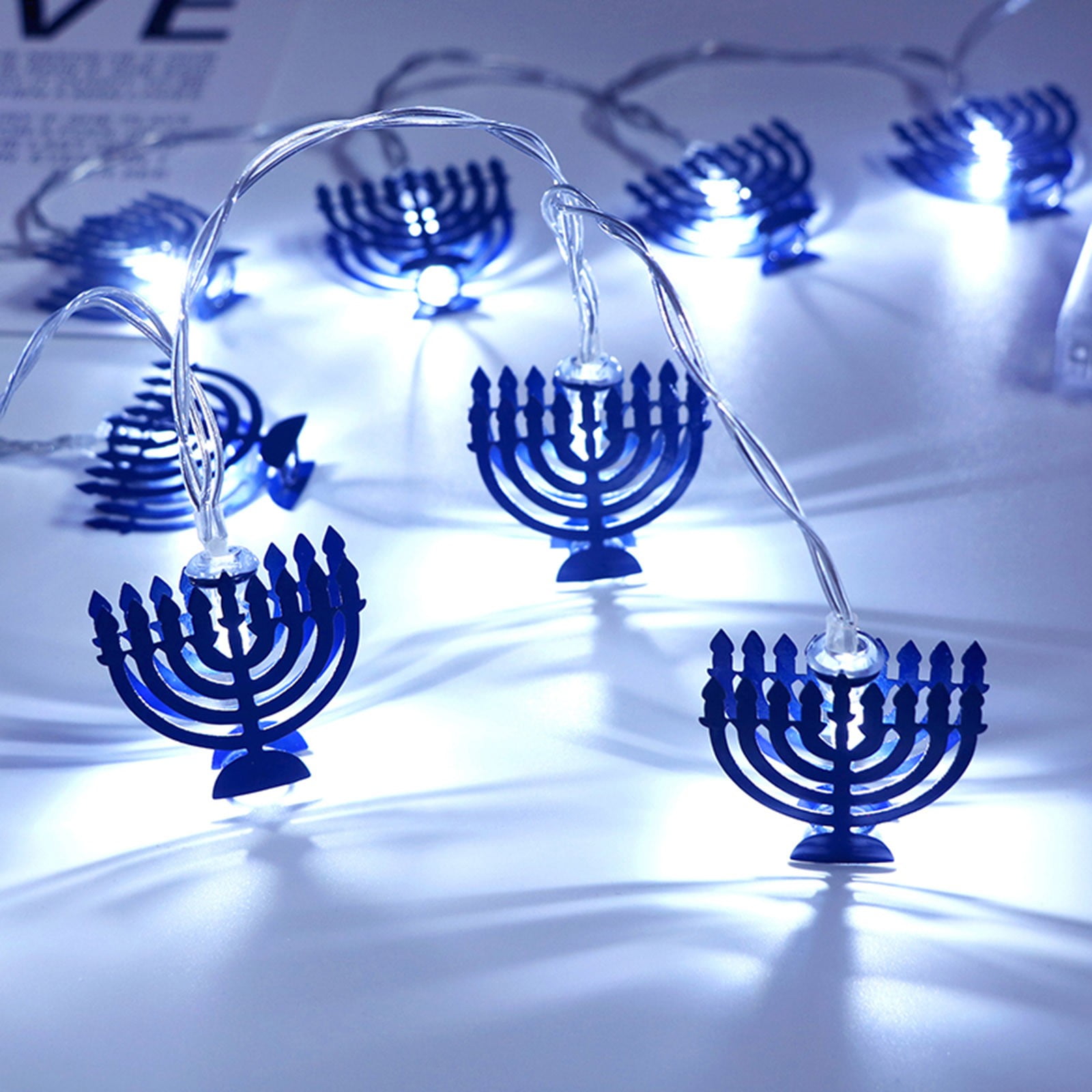 VOSS 10 LED Chanukah Hanukkah String Party Light Decors Candlestick ...