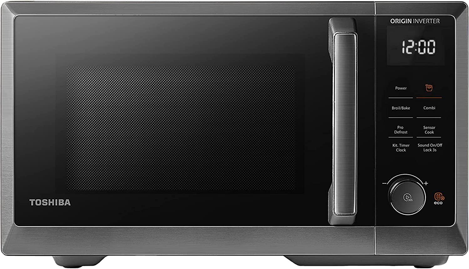 TOSHIBA 7-in-1 Countertop Microwave Oven Air Fryer Combo, Inverter, Convection, Broil, Speedy ...