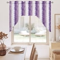 Abstract Purple Stripes Swag Valance for Windows, Dreamy Purple ...