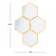 Safavieh Galen Classic Quatre Hexagon Mirror, Gold Foil - Walmart.com