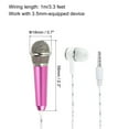 Mini Microphone Portable Vocal Microphone Rose Red for Singing with ...