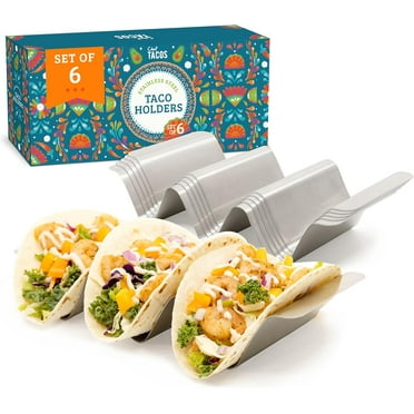 Bico Blue Talavera Ceramic Taco Holder, Taco Stand Rack Tray, Microwave ...