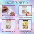 25Pcs 25 Styles PVC Self Adhesive Stickers Waterproof Embossed Decals ...