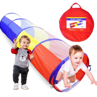 Qaba Kids Play Tunnel, Toddler Tunnel for Kids to Crawl Through ...