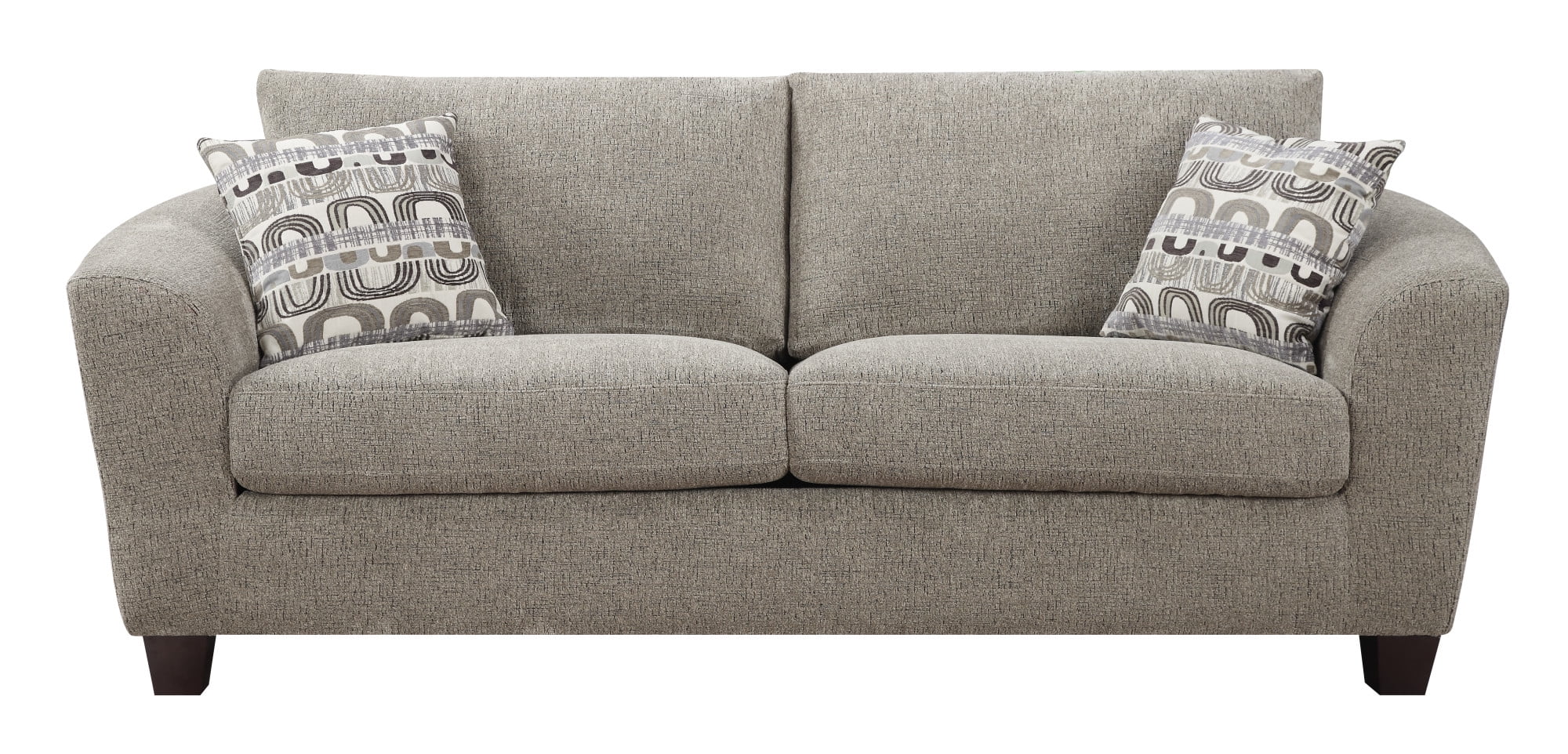 Emerald Home Urbana Bone 88" Sofa, with Pillows, Loose, Knife Edge Back ...