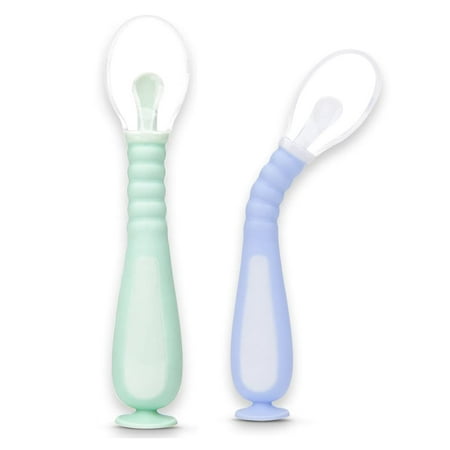 Lepai Baby Spoons - First + Second Stage Toddler Utensils - Baby Led ...