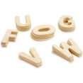 HILABEE 156Pcs Small Wooden Craft Letters, Alphabet Cutouts with ...