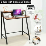 Costway 2 Tier Multi-Use Computer Desk for Work, Study, and Gaming, PC ...