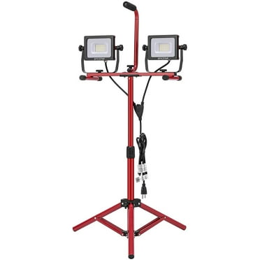 PowerSmith 15,000 Lumen LED Work Light with Metal Telescoping Tripod ...