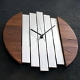 Axioma 12-inch Modern Hanging Wall Clock Steampunk Wooden Bedroom ...