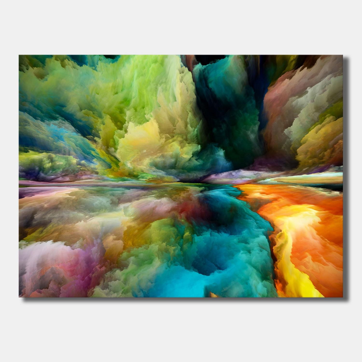 Click here for Designart Colorful Motion Gradients Of Surreal Mou... prices