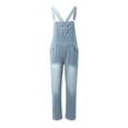 GJSYRH Overalls for Women Loose Fit Denim Overalls Adjustable Strap ...