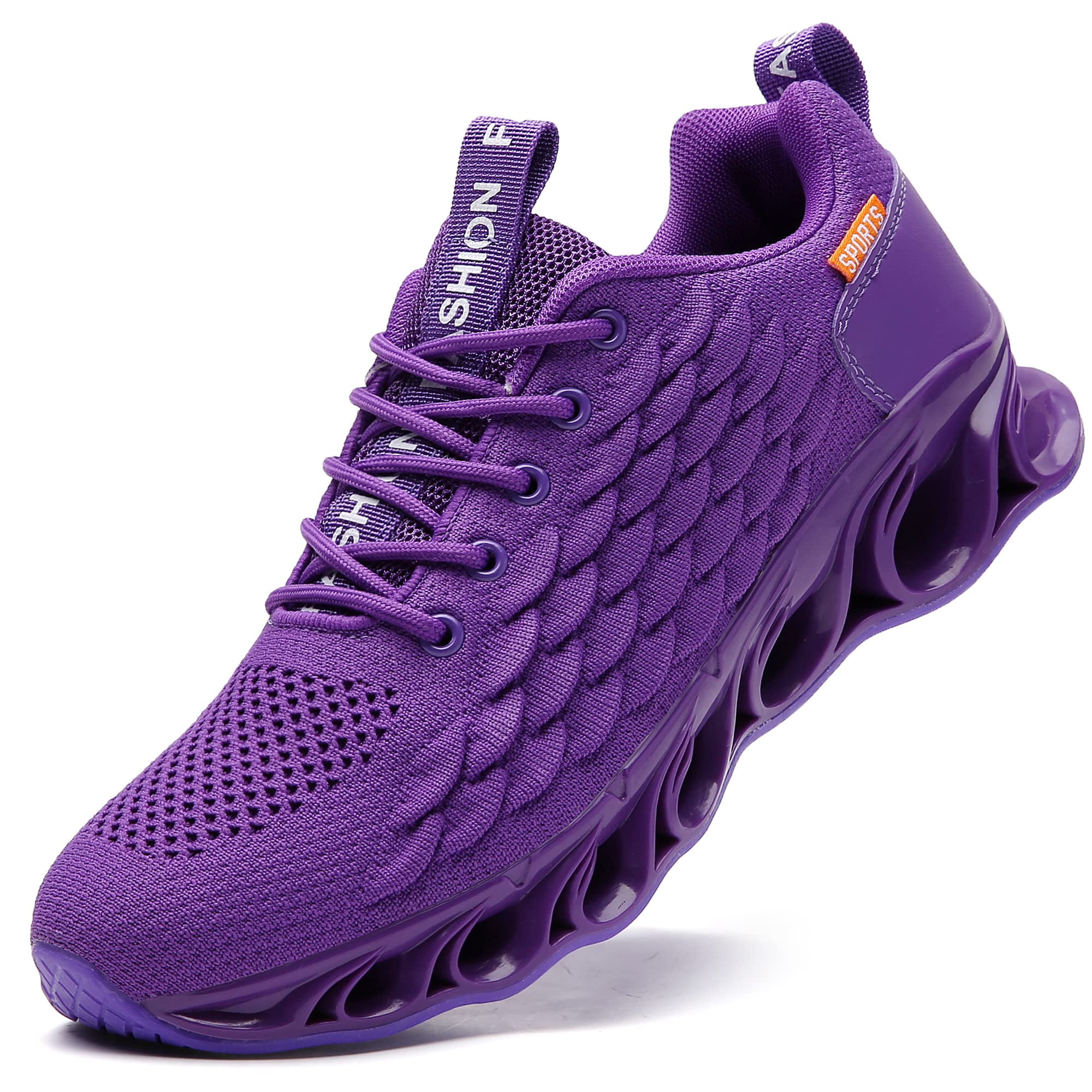 Zapatillas de tenis Wanhee Athletic Running para hombre, color morado 9 ...