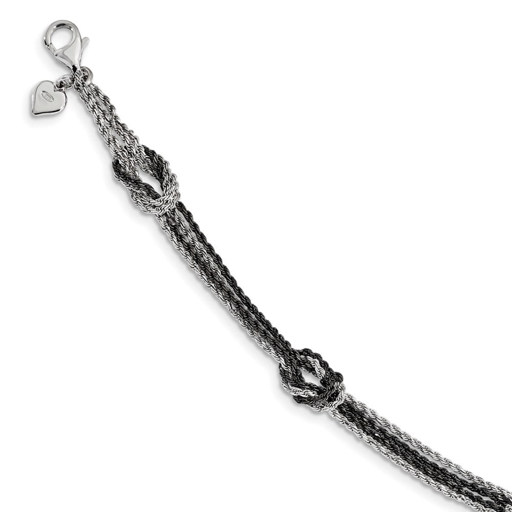 Sterling Silver Fancy 7.5 Inch Bracelet - 5.7 Grams - Measures 9mm Wide ...