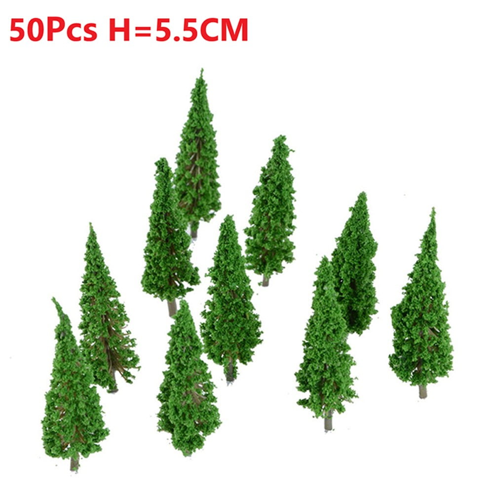 Hayafir 50X Model Tree Train Railroad Park Landscape Scenery Scale Tree ...