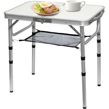 Small Metal Folding Table, Picnic Camping Side Table for Outdoor Garden ...