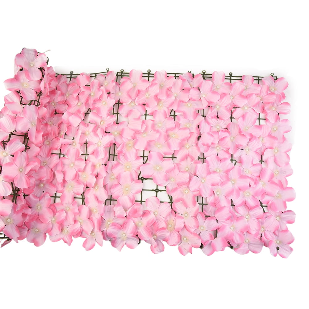 Sufanic Artificial Cherry Blossom Leaf Privacy Fence Screen Home Garden ...