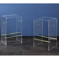 Fox Hill Trading 23.75 in. Acrylic Nesting Counter Stools - Set of 2 ...