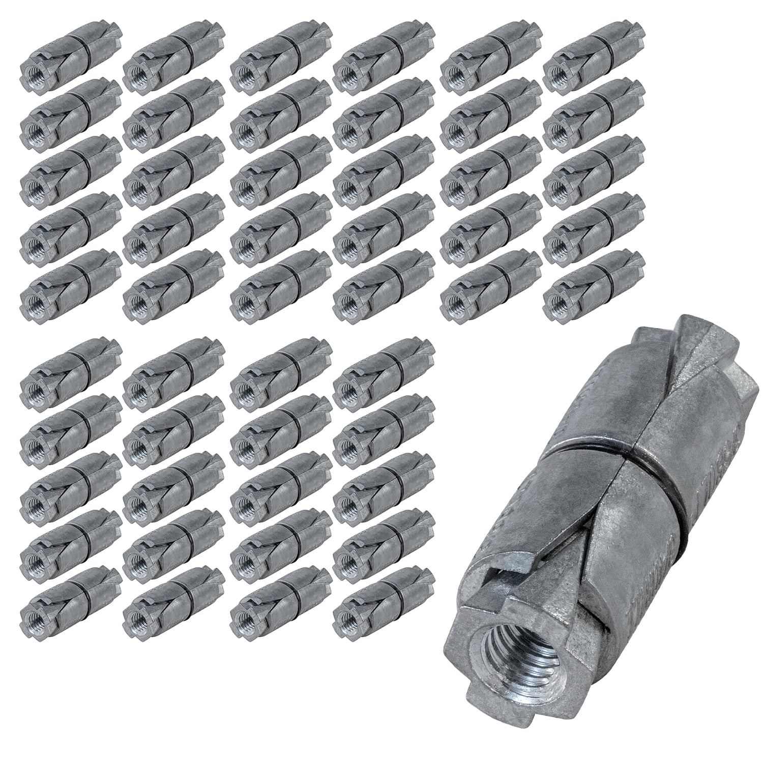 Highcraft 3/8” Double Expansion Shield, Zinc, 24 Pack - Walmart.com