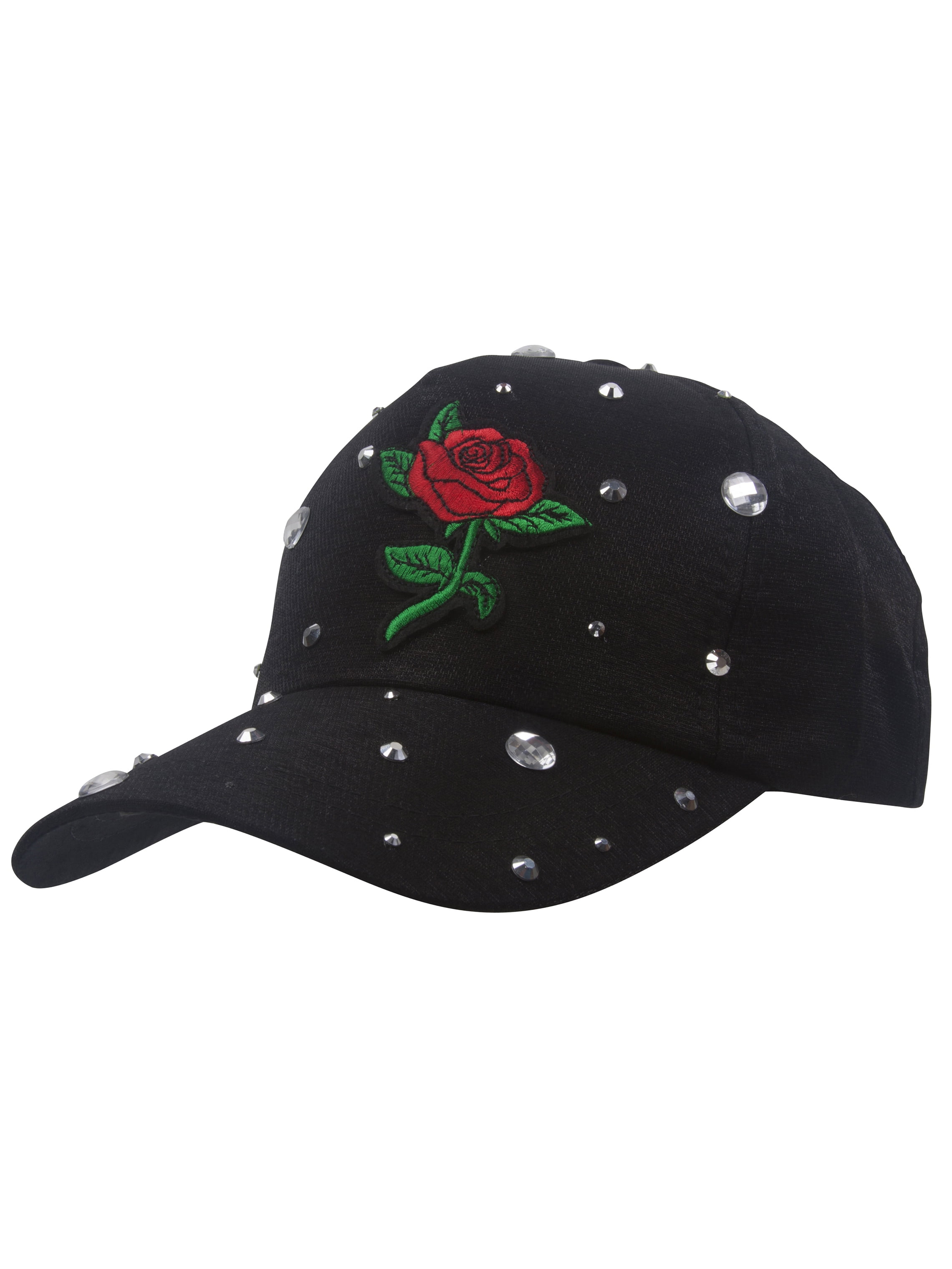 Top Headwear Studded Mini Red Rose Baseball Cap - Walmart.com