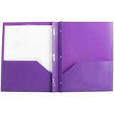 LQXZWJY Plastic Folders with Pockets and Prongs- Two Pocket Folder with ...