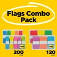 Post-it Flags Assorted Colors, 4 On-The-Go Dispensers/Pack, 320 flags ...