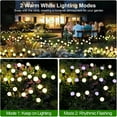 12Pack Outdoor LED Solar Lights Waterproof Starburst Solar Firefly ...