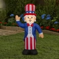 Uncle Sam Airblown Yard Inflatable, Multicolor, 48", Patriotic by Way ...