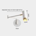 Swing Arm Wall Light Modern Hardwired Sconce with Switch, Adjustable ...
