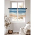Sky Blue Ripple Sheer Curtains 54 Inches Long 2 Panels Sky Blue ...