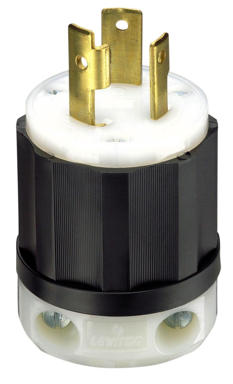 Leviton 061-2611 30 Amp 3W, 2P NEMA L5-30P Locking Plug - Walmart.com