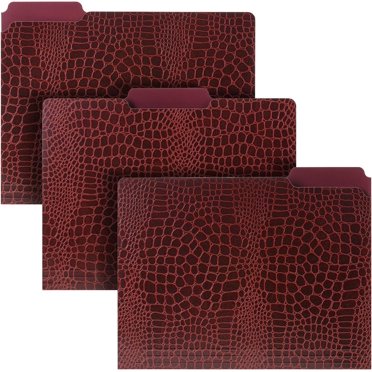 Mr. Pen- Leather File Folders, 9.4" x 11.7", 3 pcs, Black Letter Size ...