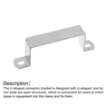 Uxcell U Shaped Connector Bracket, 95mm x 45mm 304 Stainless Steel ...