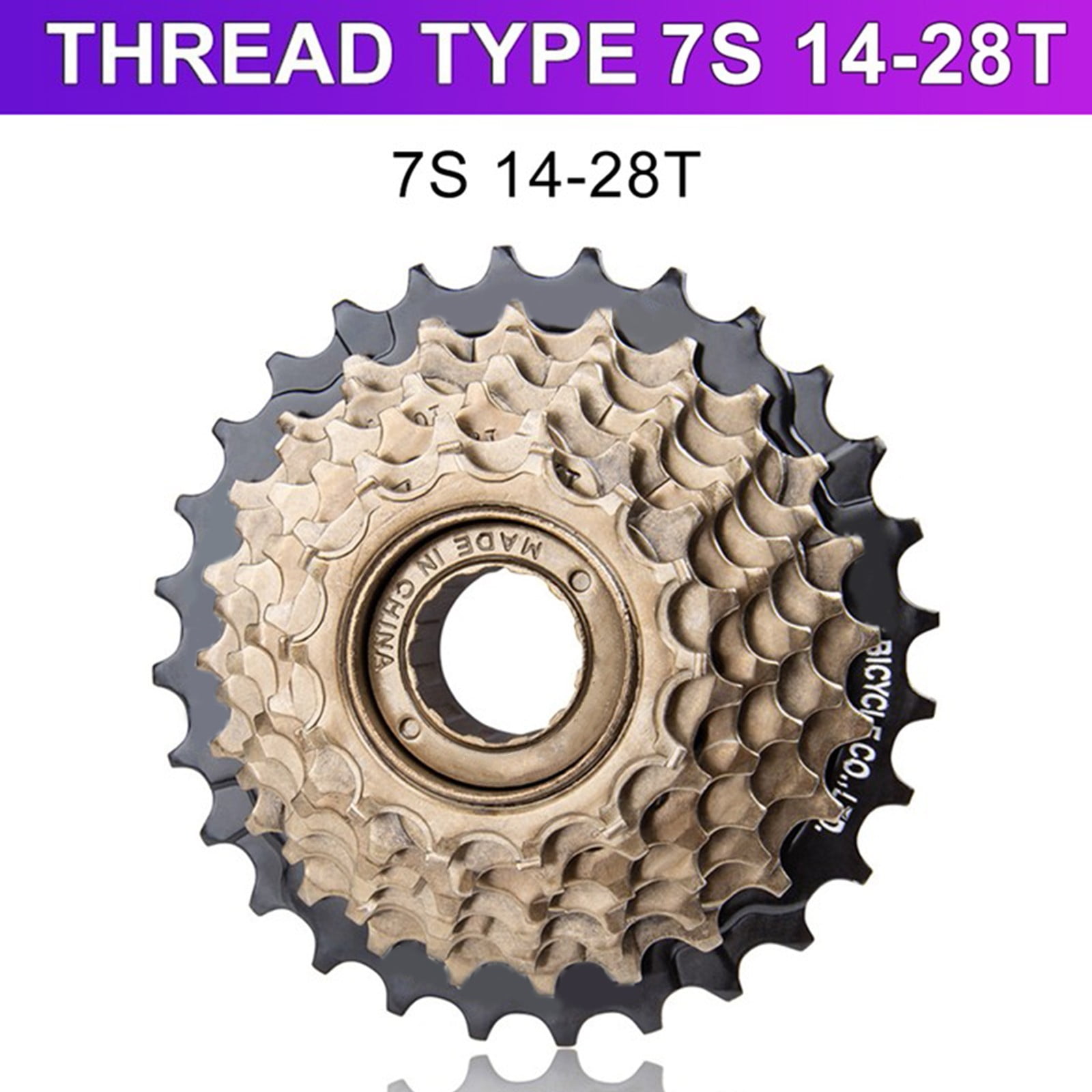 MTB bike THREAD TYPE 7/21 SPEED (14-28T) SPROCKET - Walmart.com