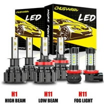 For Ford Fiesta 2014-2016 LED Headlight Bulbs H11 H1 High/Low Beam H11 ...