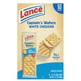 Lance Captain's Wafers White Cheddar Sandwich Crackers, 10 Packs, 6 ...