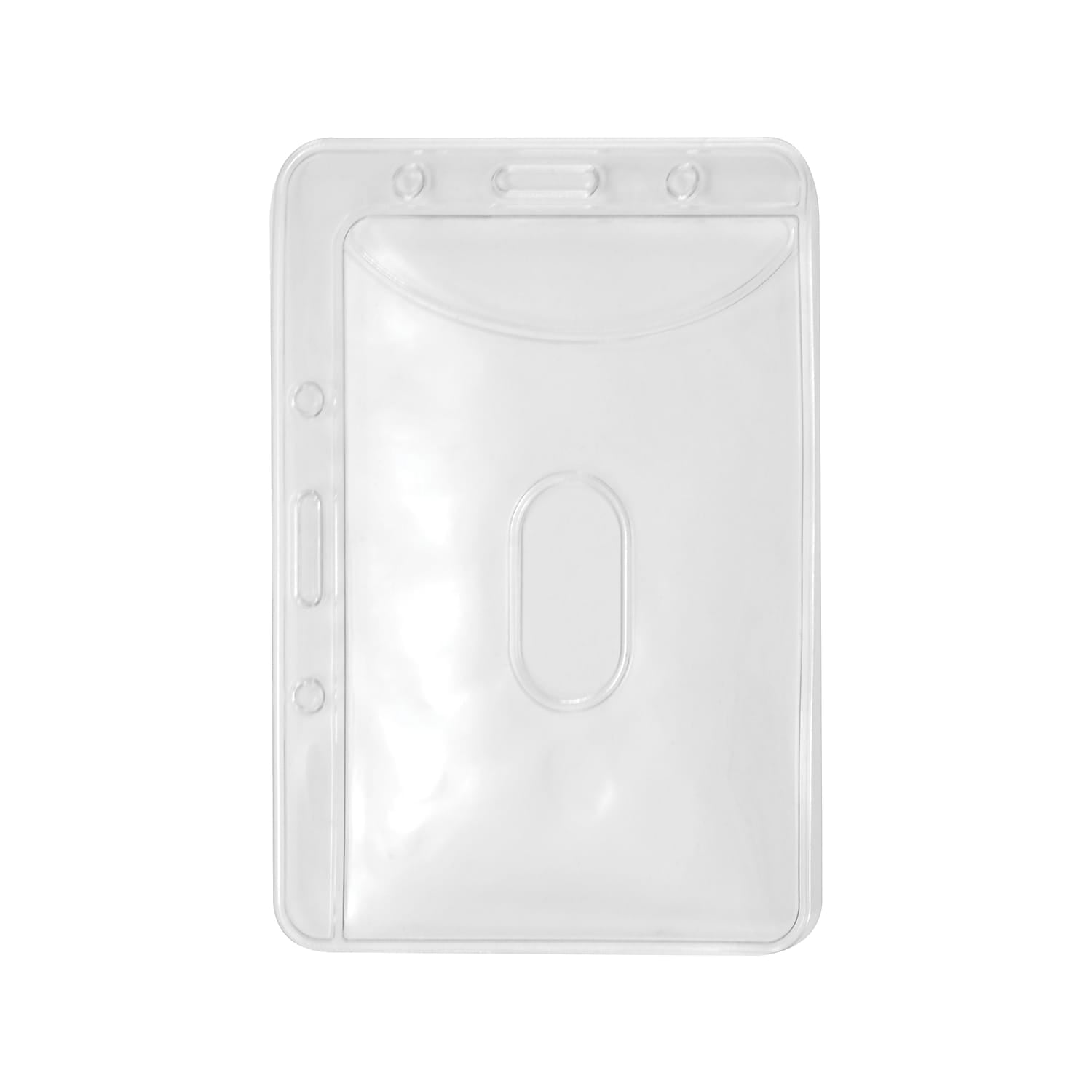Advantus ID Badge Holder Clear 20/Pack (76096) - Walmart.com
