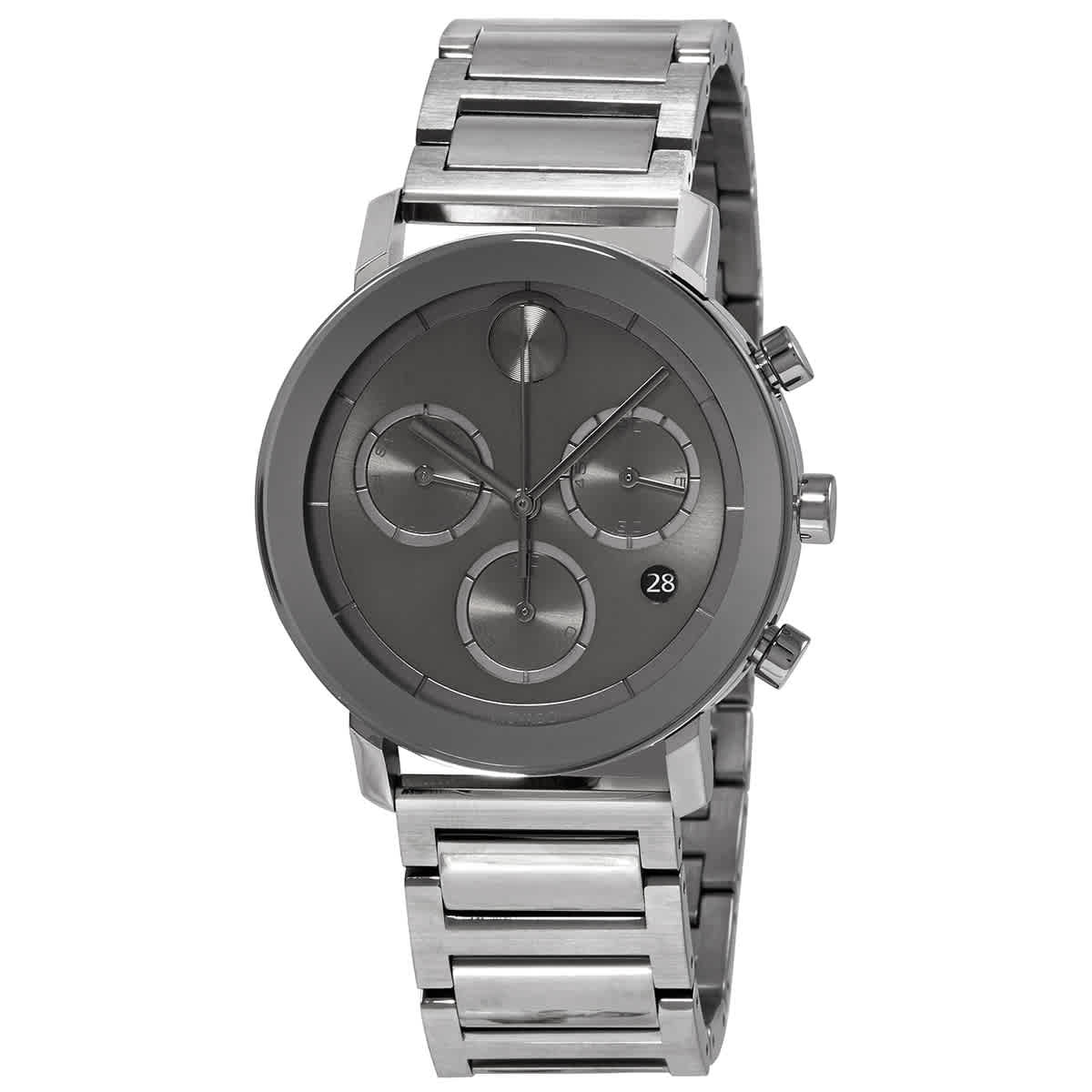 Movado BOLD Evolution Chronograph Quartz Grey Dial Men's Watch 3600685 ...