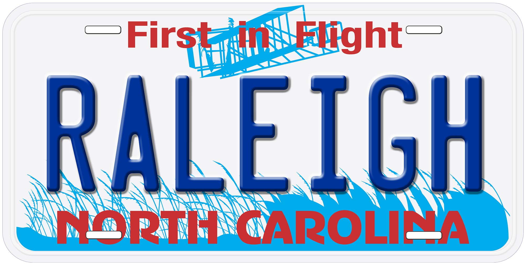 Raleigh Capital Of North Carolina Flat Novelty Car License Plate ...