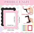 12 Pcs Graduation Scalloped Magnetic Picture Frame for Refrigerator 4 x ...
